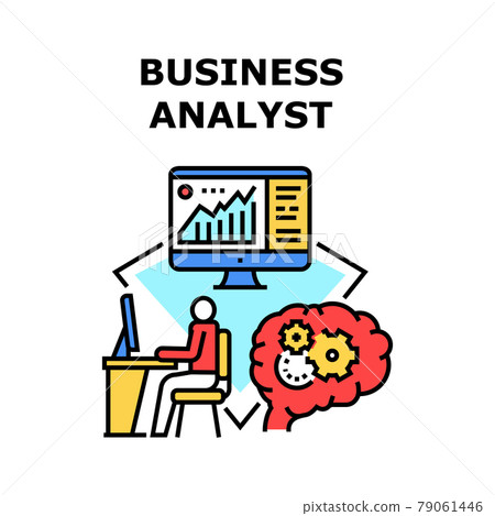 Business Analyst Vector Concept Color Illustration - Stock Illustration ...