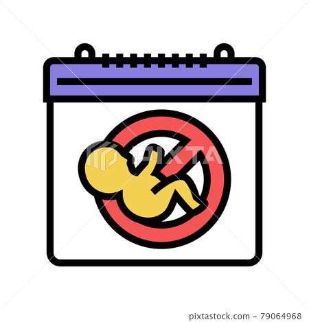 unplanned pregnancy color icon vector illustration - Stock Illustration ...