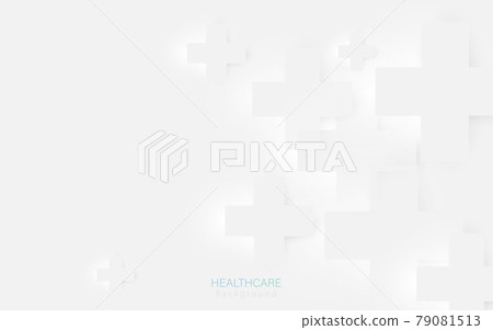 Abstract white geometric medical cross shape... - Stock Illustration ...