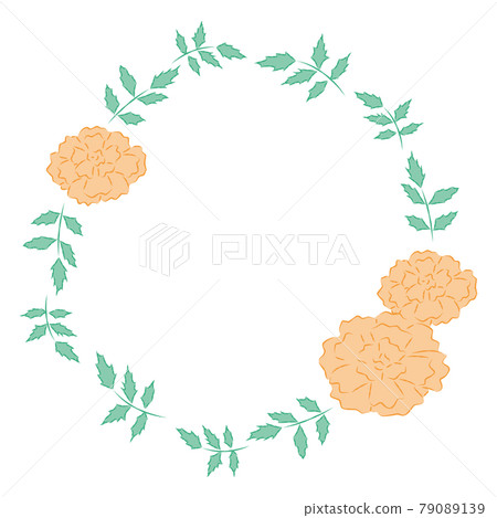 Marigold frame - Stock Illustration [79089139] - PIXTA