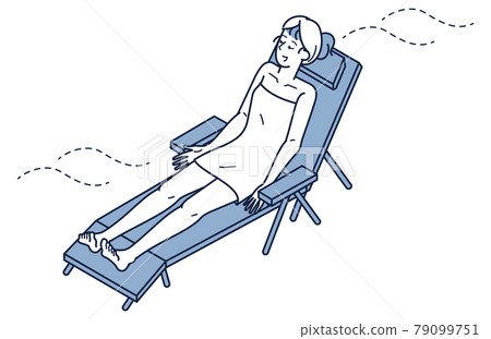 Isometric of a woman sitting on a chair and... - Stock Illustration ...