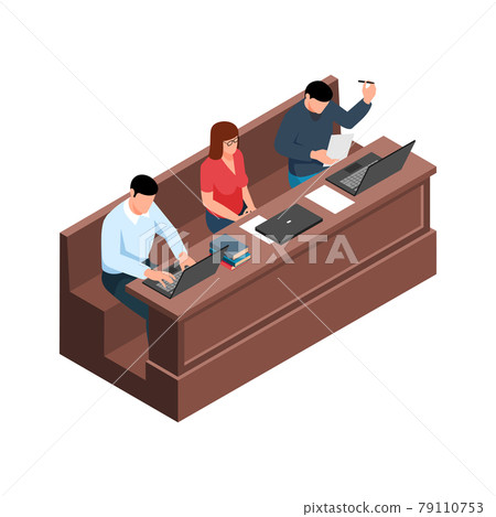 Lecture Isometric Icon - Stock Illustration [79110753] - PIXTA