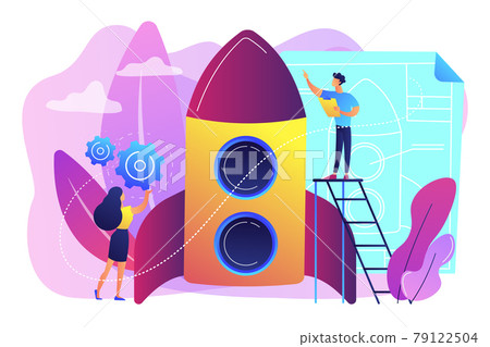 Space technology concept vector illustration. - Stock Illustration ...