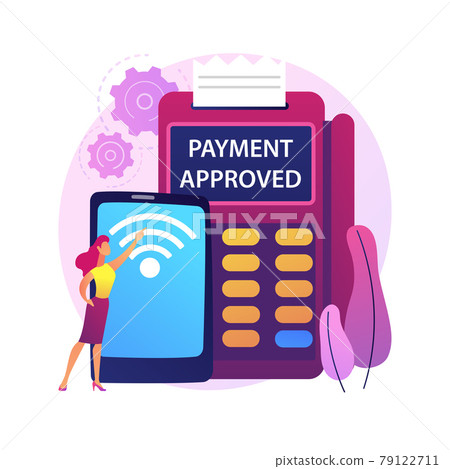 NFC connection abstract concept vector... - Stock Illustration ...