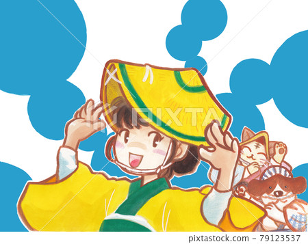 Awa dance - Stock Illustration [79123537] - PIXTA