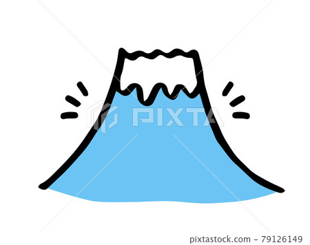 Cute Japanese Mt. Fuji / Handwritten illustrations - Stock Illustration ...