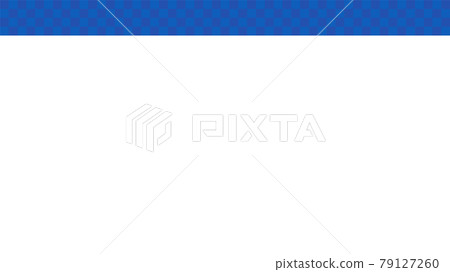 Navy blue / blue Japanese pattern "Checkered... - Stock Illustration ...