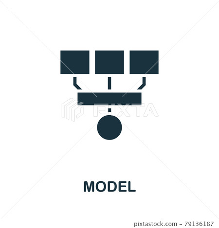Model icon. Simple creative element. Filled... - Stock Illustration ...