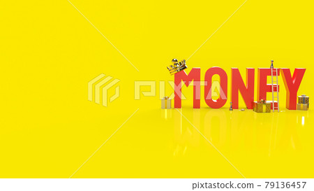 money red text on yellow background for... - Stock Illustration ...