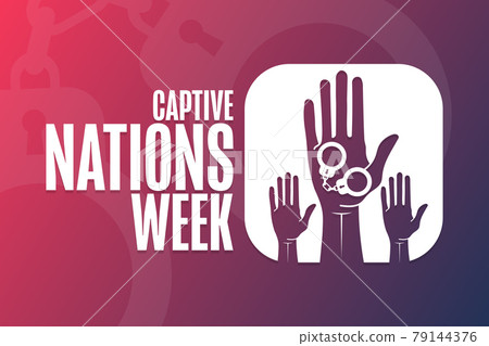 Captive Nations Week. Holiday concept. Template... - Stock Illustration ...