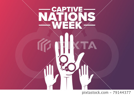Captive Nations Week. Holiday concept. Template... - Stock Illustration ...