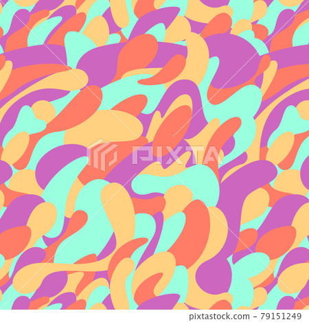 Soft shapes. Vector pattern in flat style - Stock Illustration ...