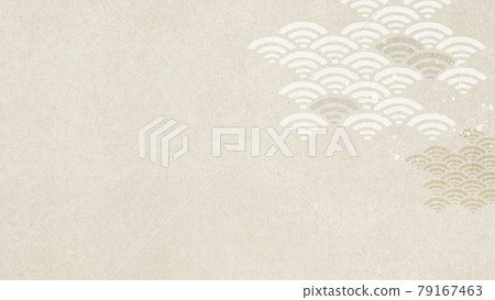Japanese style background of basic waves - Stock Illustration [79167463 ...