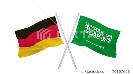 Flags of Saudi Arabia and Germany - Stock Illustration [79167666] - PIXTA