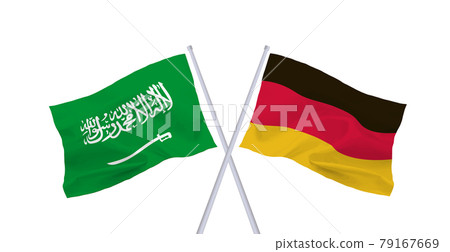 Flags of Saudi Arabia and Germany - Stock Illustration [79167669] - PIXTA