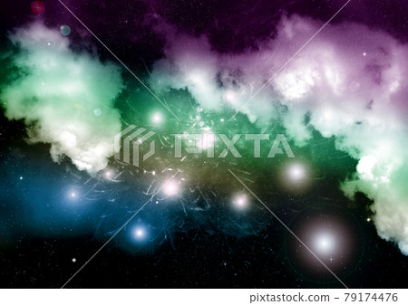 galaxy in a free space. 3D rendering - Stock Illustration [79174476 ...