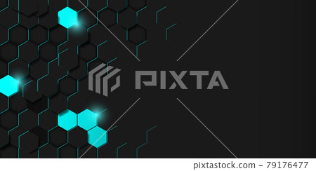 abstract black blue Hexagon texture sports... - Stock Illustration ...