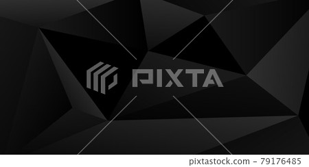 abstract black texture polygon Vector... - Stock Illustration [79176485 ...