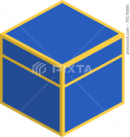 Box blue - Stock Illustration [79176895] - PIXTA