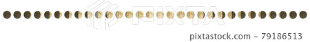 Moon phases line_material_horizontal - Stock Illustration [79186513 ...