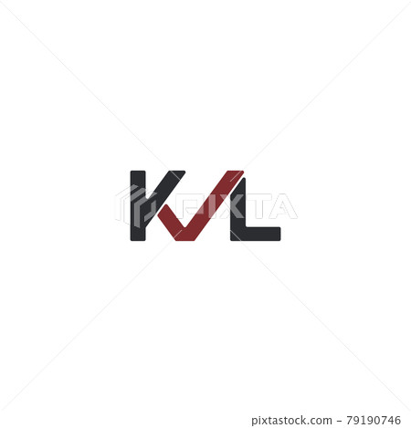 Combination of initial letter KVL and checklist... - Stock Illustration ...