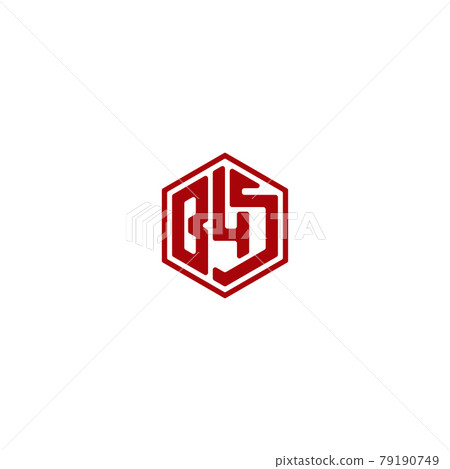 Initial letter B45 logo design vector unique - Stock Illustration ...