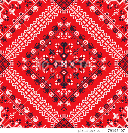 Russian pattern 11 - Stock Illustration [79192407] - PIXTA