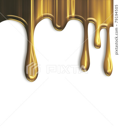 dripping gold - Stock Illustration [79194505] - PIXTA