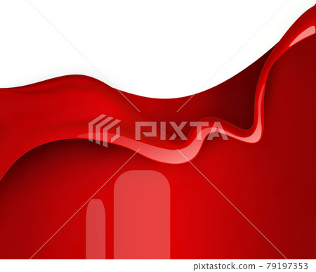 red paint wave - Stock Illustration [79197353] - PIXTA