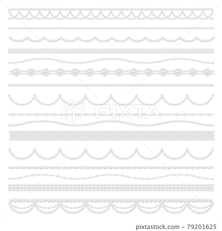Pearl line set - Stock Illustration [79201625] - PIXTA
