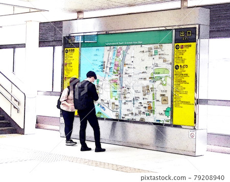 Station guide map - Stock Illustration [79208940] - PIXTA