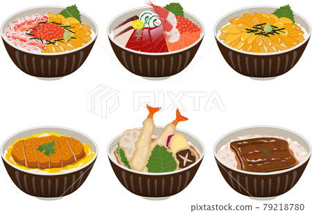 Donburi set - Stock Illustration [79218780] - PIXTA