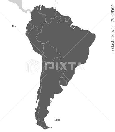 Capital Of Latin America Blank Political Map Savanna Style Panoramic