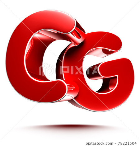 CG red 3D. - Stock Illustration [79221504] - PIXTA