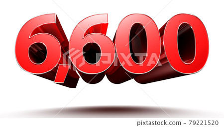 number 6600. - Stock Illustration [79221520] - PIXTA