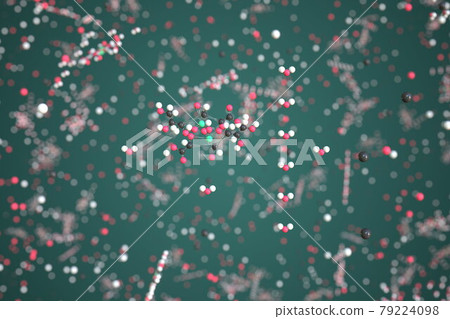 Sodium stibogluconate molecule. Conceptual... - Stock Illustration ...