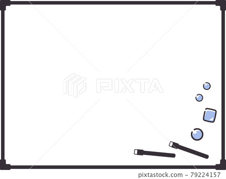 Simple line whiteboard background... - Stock Illustration [79224157 ...