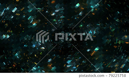 3D rendering of a mosaic of complex geometric... - Stock Illustration ...