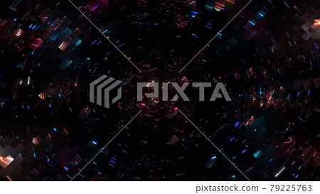 3D rendering of a mosaic of complex geometric... - Stock Illustration ...