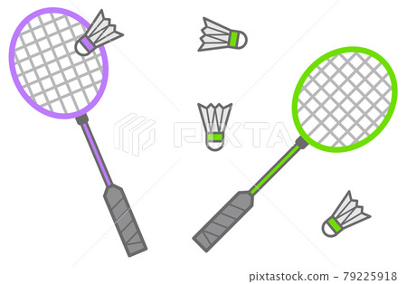 Illustration of badminton tools to enjoy in sports - Stock Illustration ...