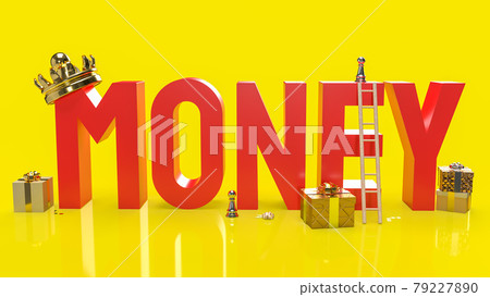 money red text on yellow background for... - Stock Illustration ...