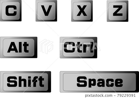 Shortcut key set - Stock Illustration [79229391] - PIXTA