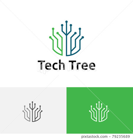 Technology Tree Circuit Branch Computer...-插圖素材 [79235689] - PIXTA圖庫