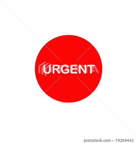 Urgent sign icon logo design template - Stock Illustration [79269442 ...
