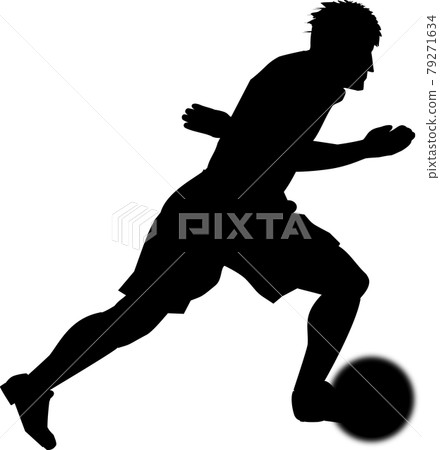 Soccer shadow dribble top speed - Stock Illustration [79271634] - PIXTA