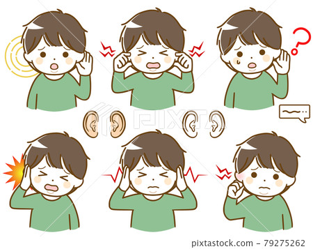 Fat little boy with abnormal ears - Stock Illustration [79275262] - PIXTA