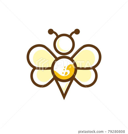 Bee Element Vector icon design - Stock Illustration [79280808] - PIXTA