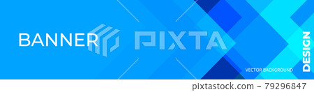 light wide blue banner horizontal modern... - Stock Illustration ...