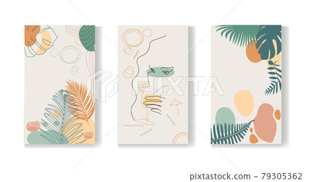 A set of abstract vector posters - Stock Illustration [79305362] - PIXTA