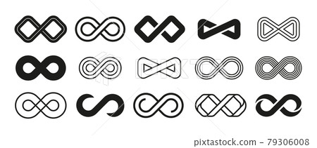 Loop symbol. Mobius ribbon shape. Abstract... - Stock Illustration ...